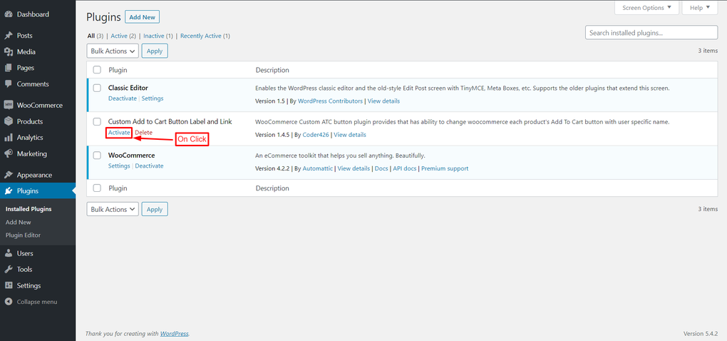 Custom Add to Cart Button Label and Link para WordPress - Descargar