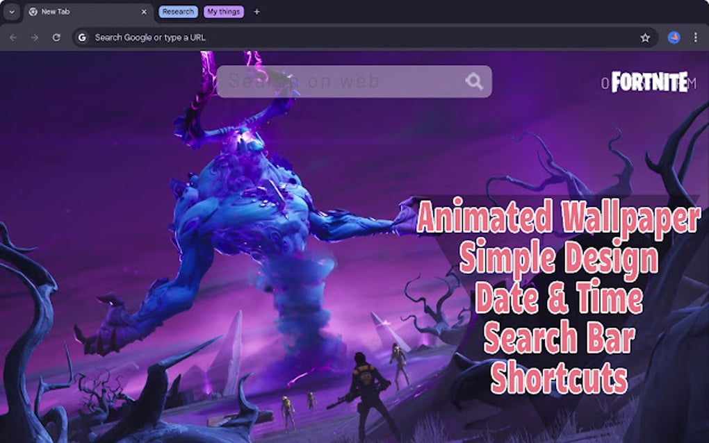 Storm King Fortnite Live Wallpaper for Google Chrome - Extension Download