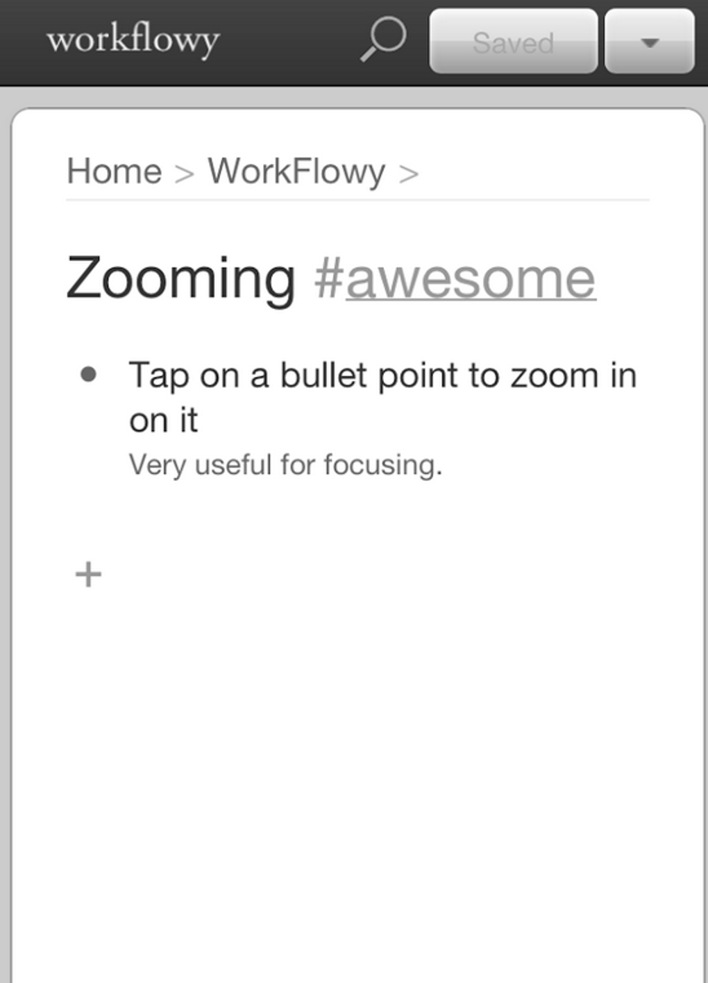 WorkFlowy - Notes Lists Outlines для Android — Скачать