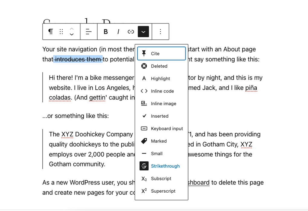 Simple HTML Rich Text for Block Editor para WordPress - Descargar