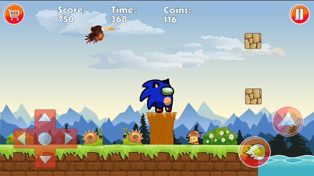 bleu hedgehog Runner Dash para Android - Descargar