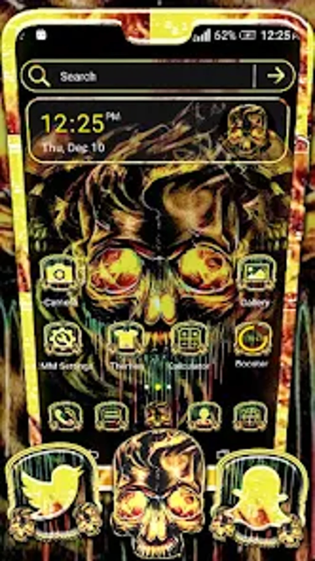 Skull Melt Launcher Theme for Android - Download