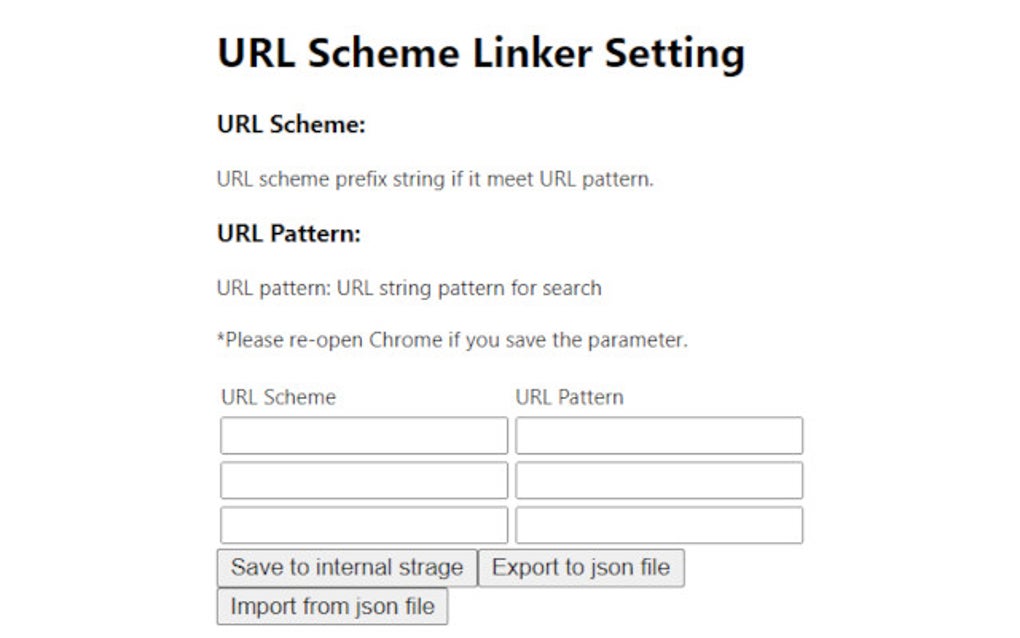 URL Scheme Linker for Google Chrome - Extension Download