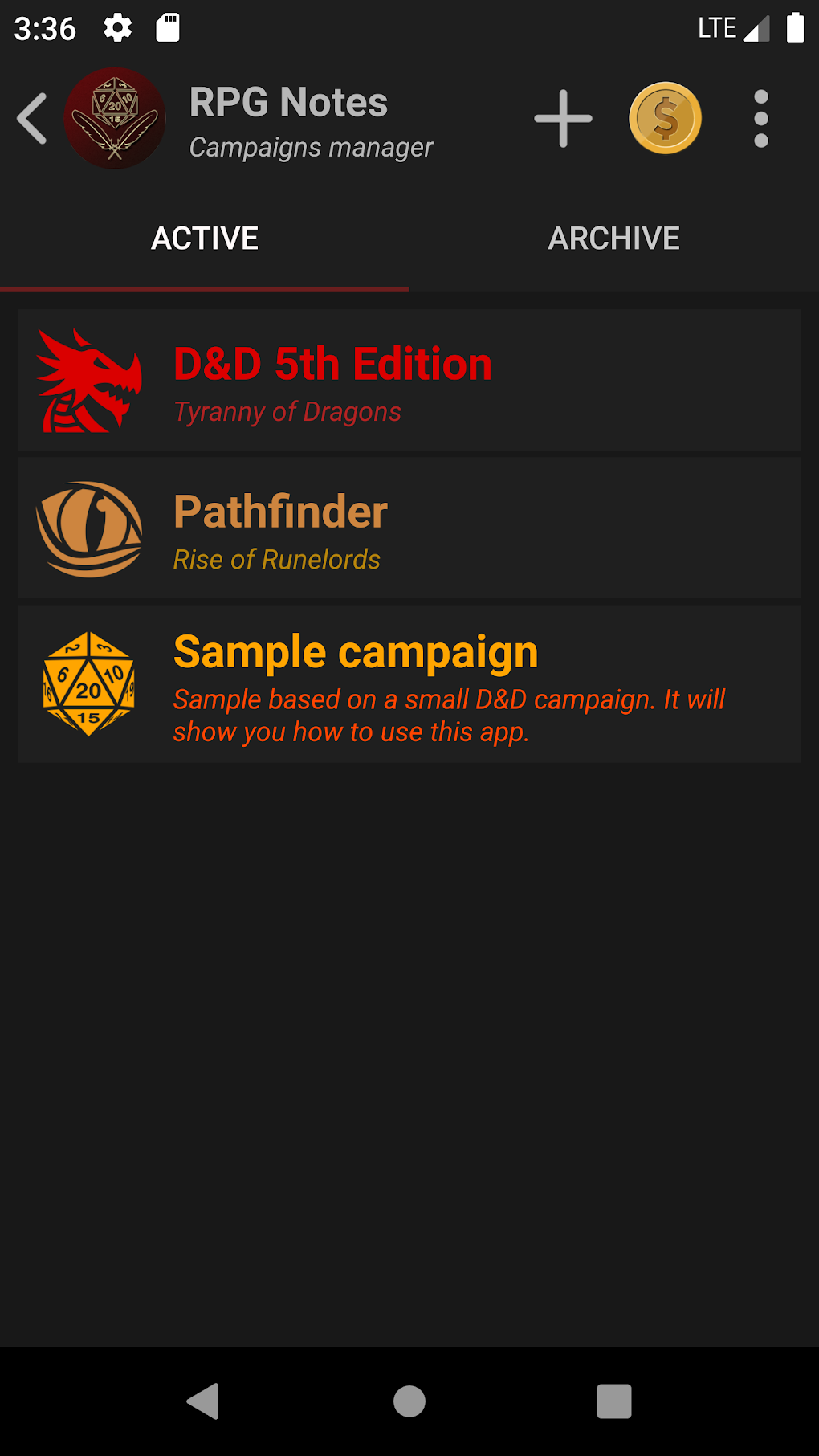 Android 용 RPG Notes - 다운로드