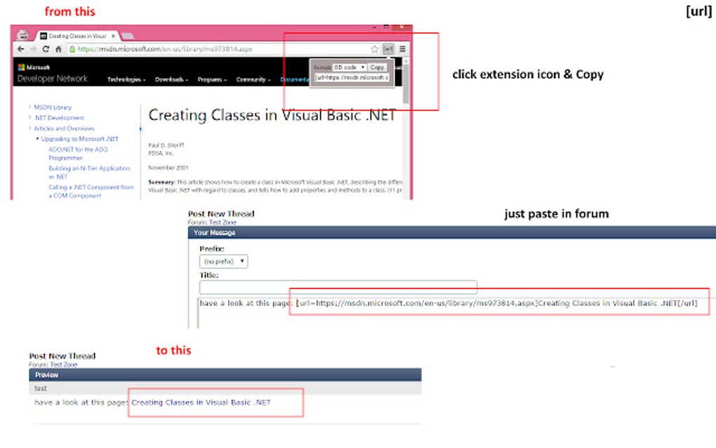 Forum Urls for Google Chrome - Extension Download