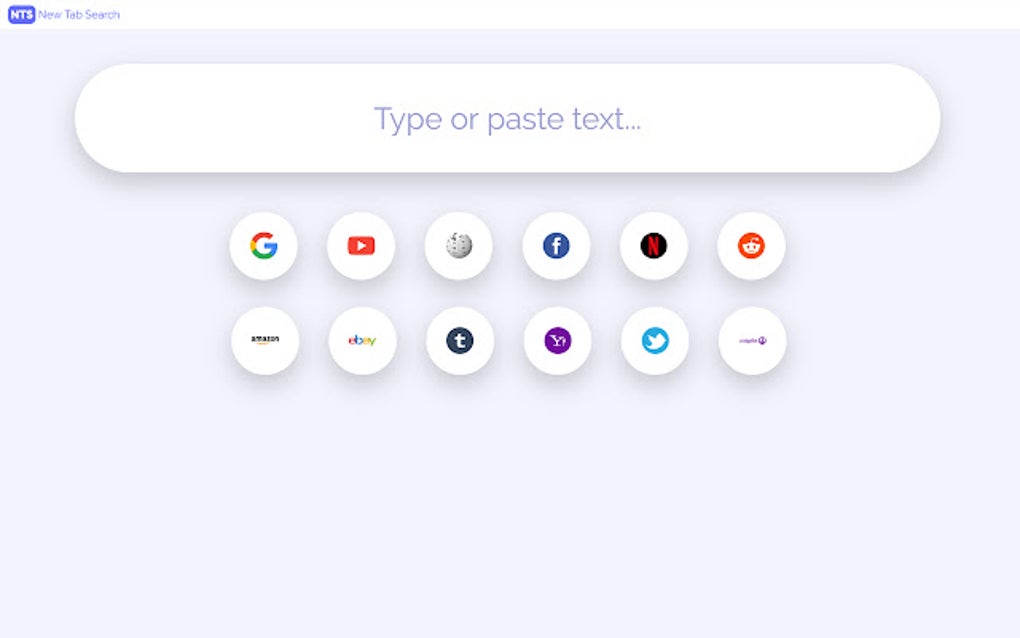 NTS: New Tab Search for Google Chrome - Extension Download