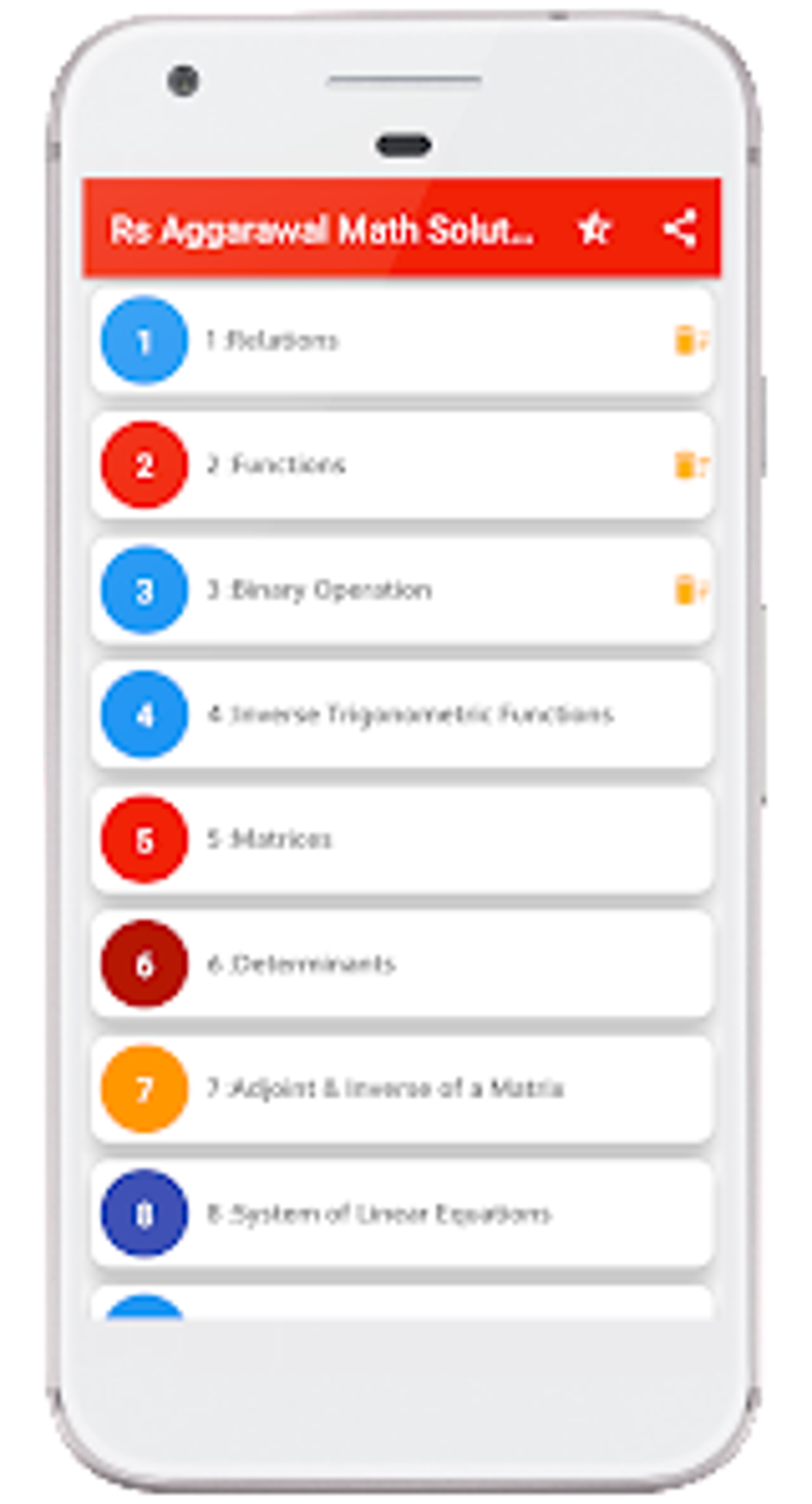 RS Aggarwal 12th Math Solution for Android - Download