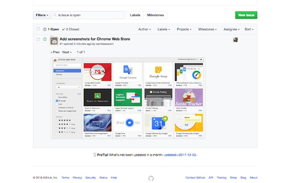 GitHub Image Preview para Google Chrome - Extensión Descargar