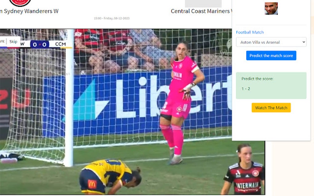 live football scores for Google Chrome - Extension Download