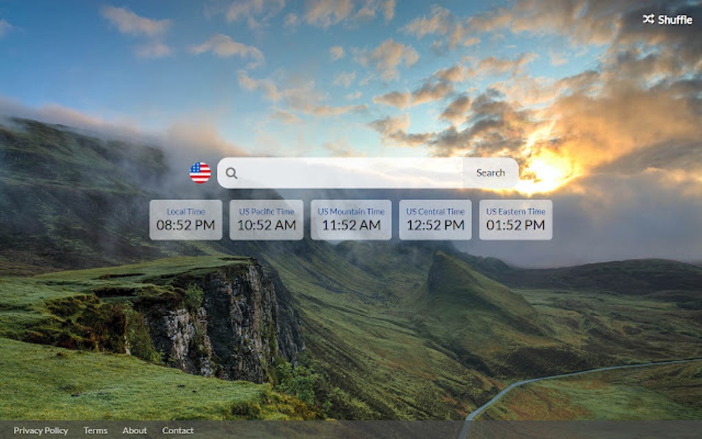 USA Time-Zones New Tab for Google Chrome - Extension Download