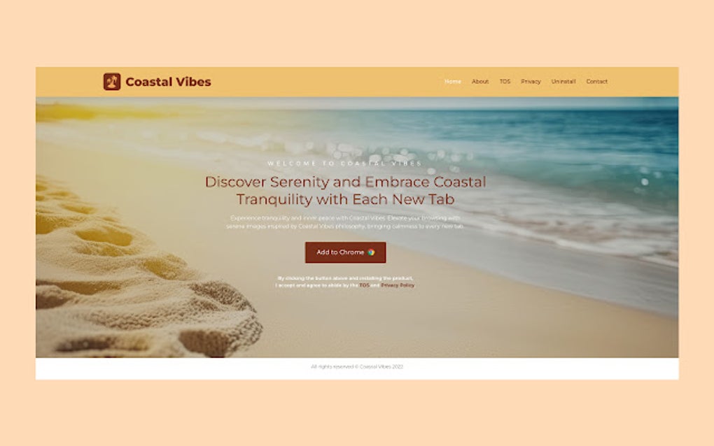 Coastal Vibes for Google Chrome - Extension Download