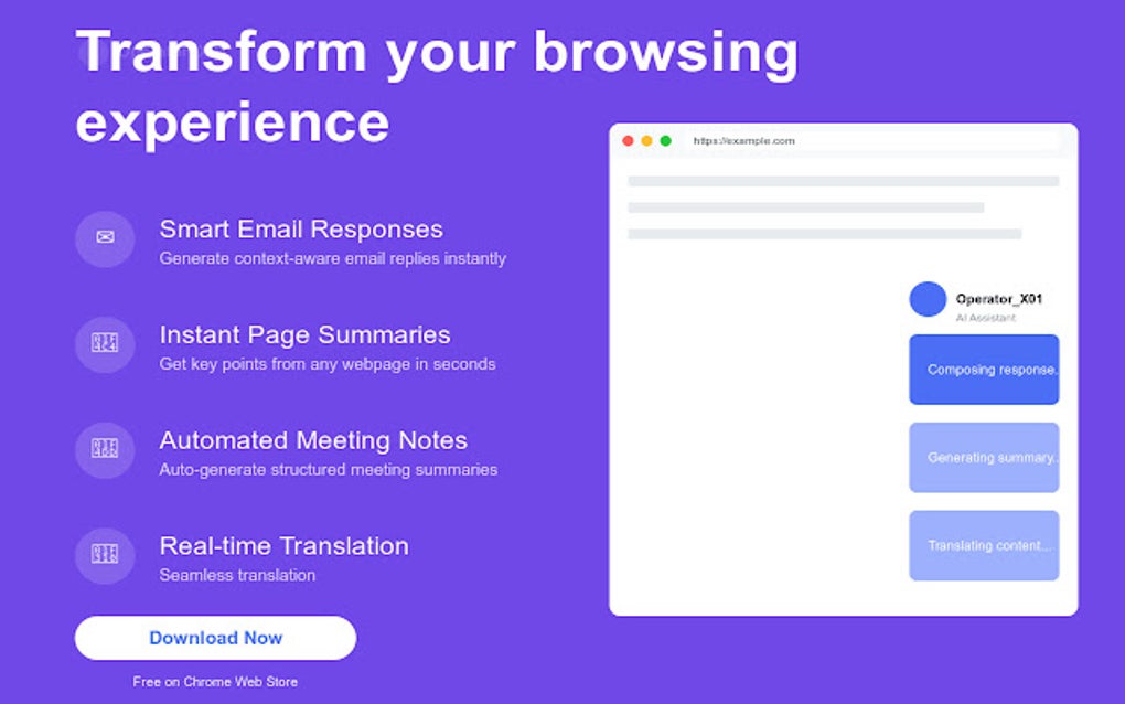 Operator_X01 Google Chrome 용 - 확장 프로그램 다운로드