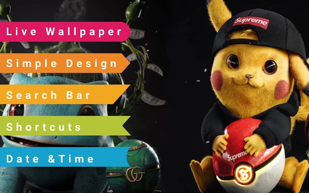 Pikachu and Bulbasaur Live Wallpaper para Google Chrome - Extensión Descargar