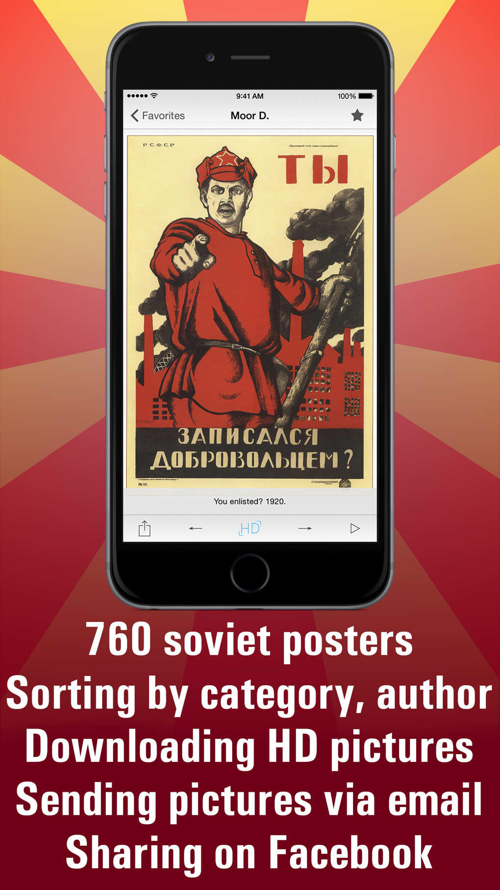 Soviet posters HD for iPhone - Download