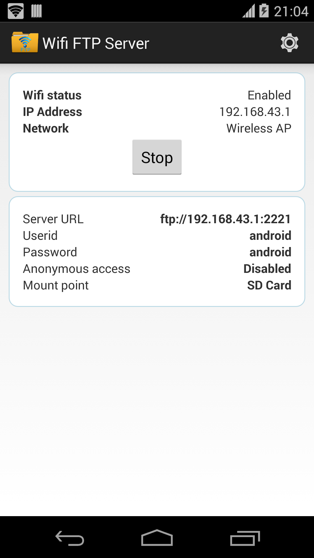 WiFi FTP Server APK For Android Download