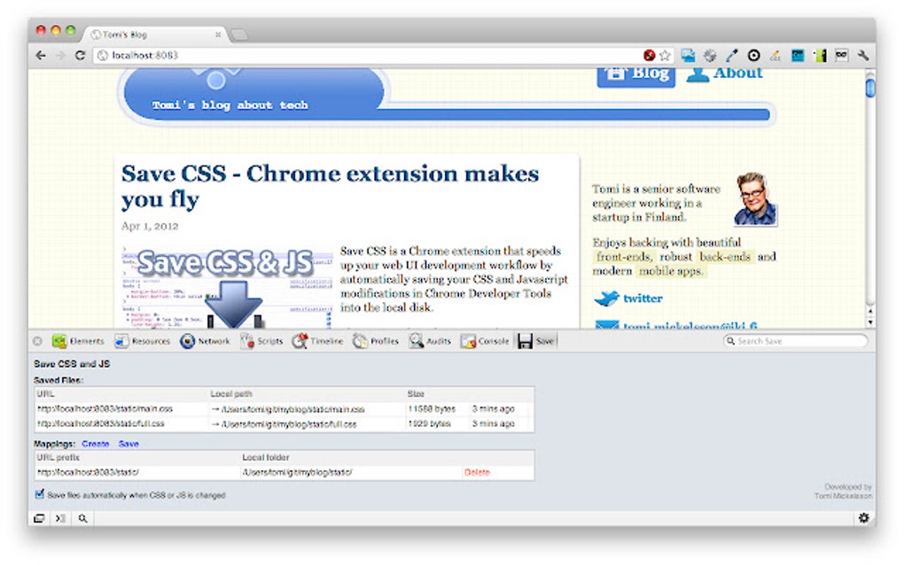 Save CSS for Google Chrome - Extension Download Save CSS for Google Chrome - Extension Download