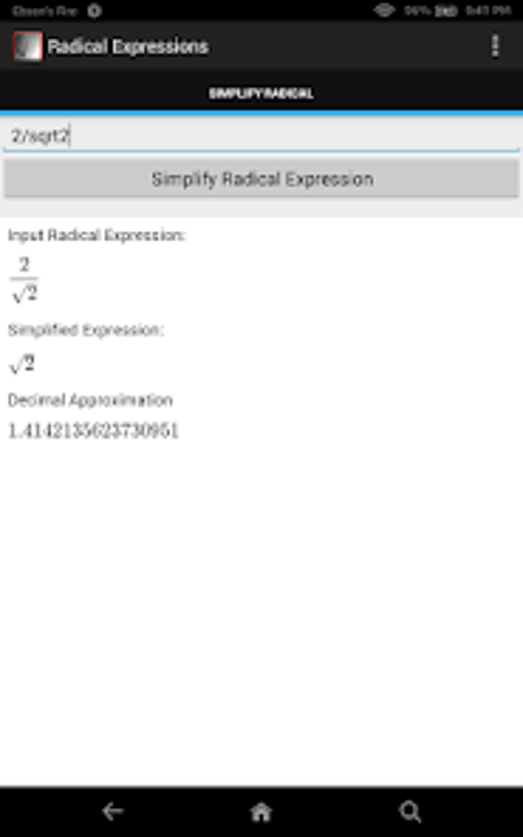 Radical Expressions for Android - Download