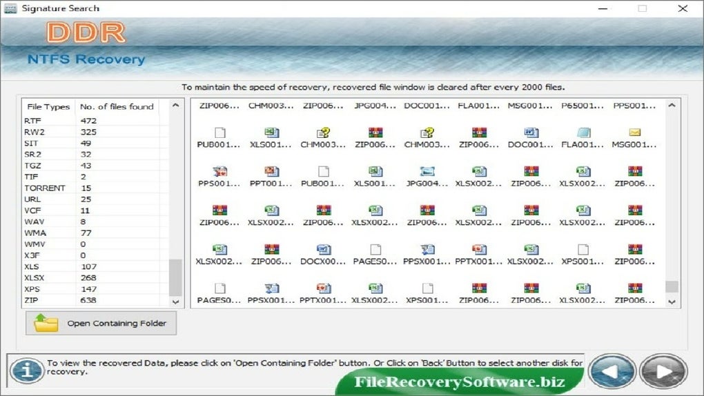 NTFS File Recovery Application - Download