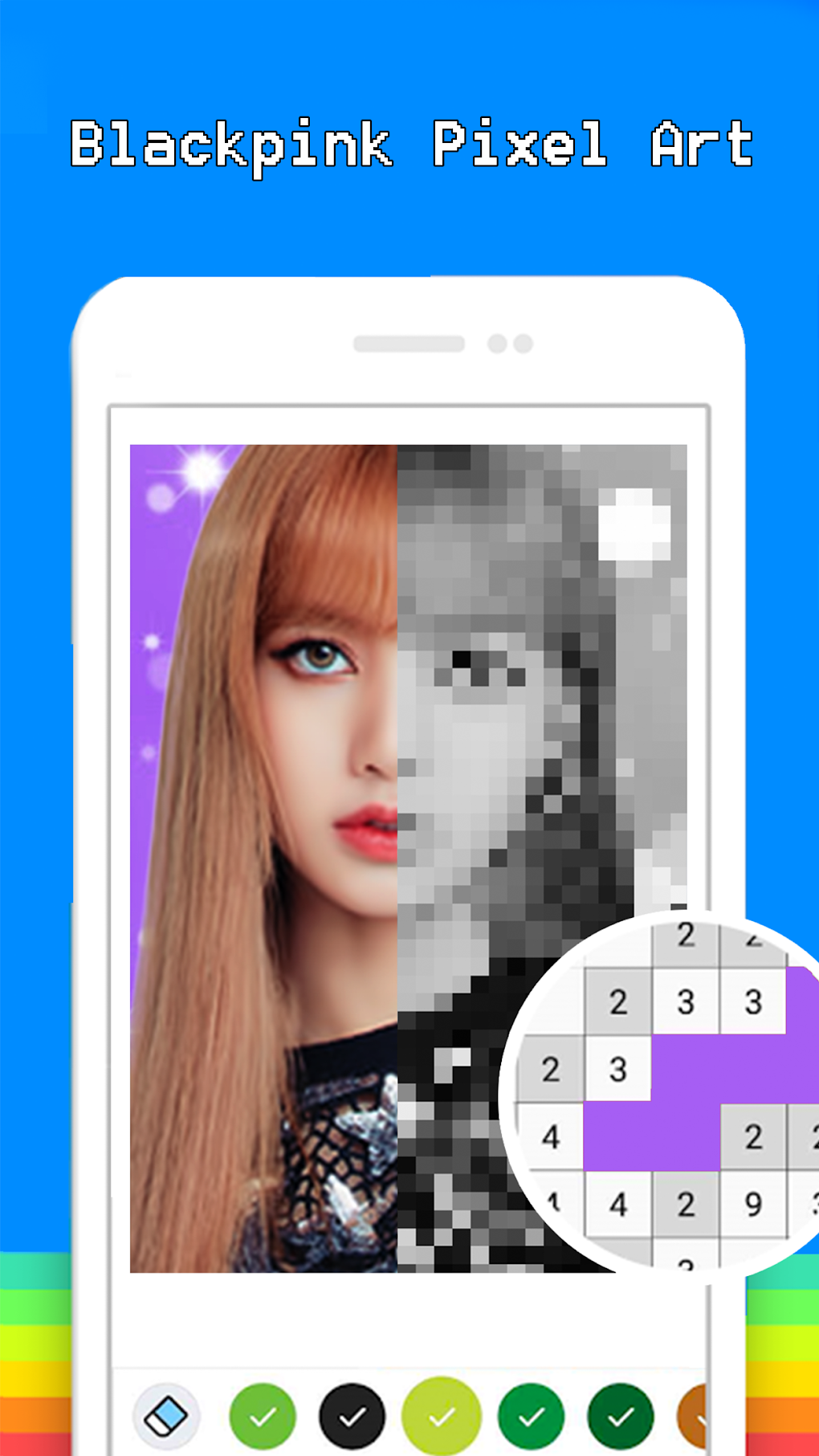 Blackpink Pixel Art Color By Number Coloring APK Android 