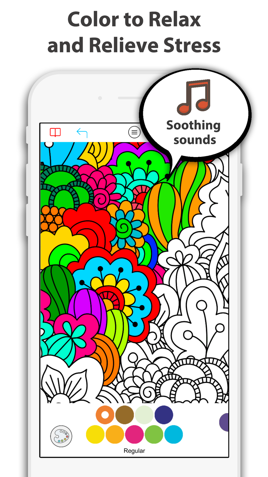 Coloring Book Pages For Adults IPhone 