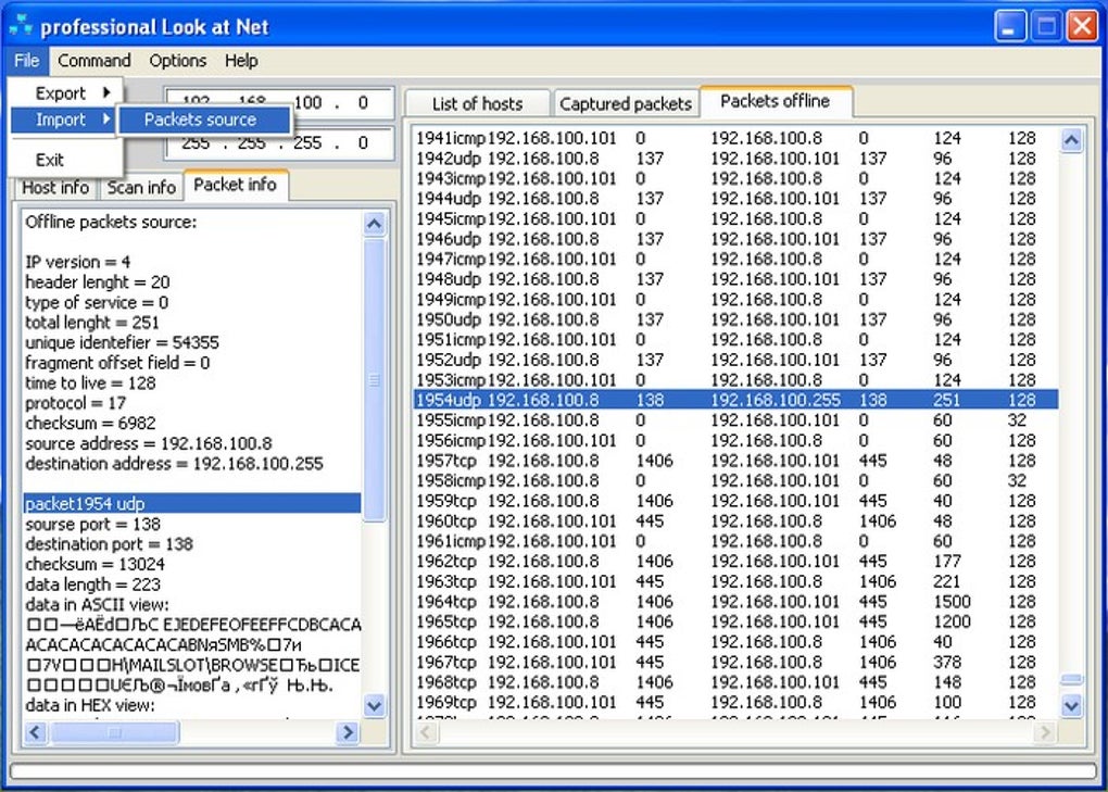 Professional Look at Net - Download