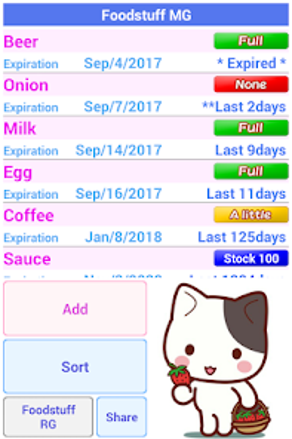 Foodstuff MG for Android - Download