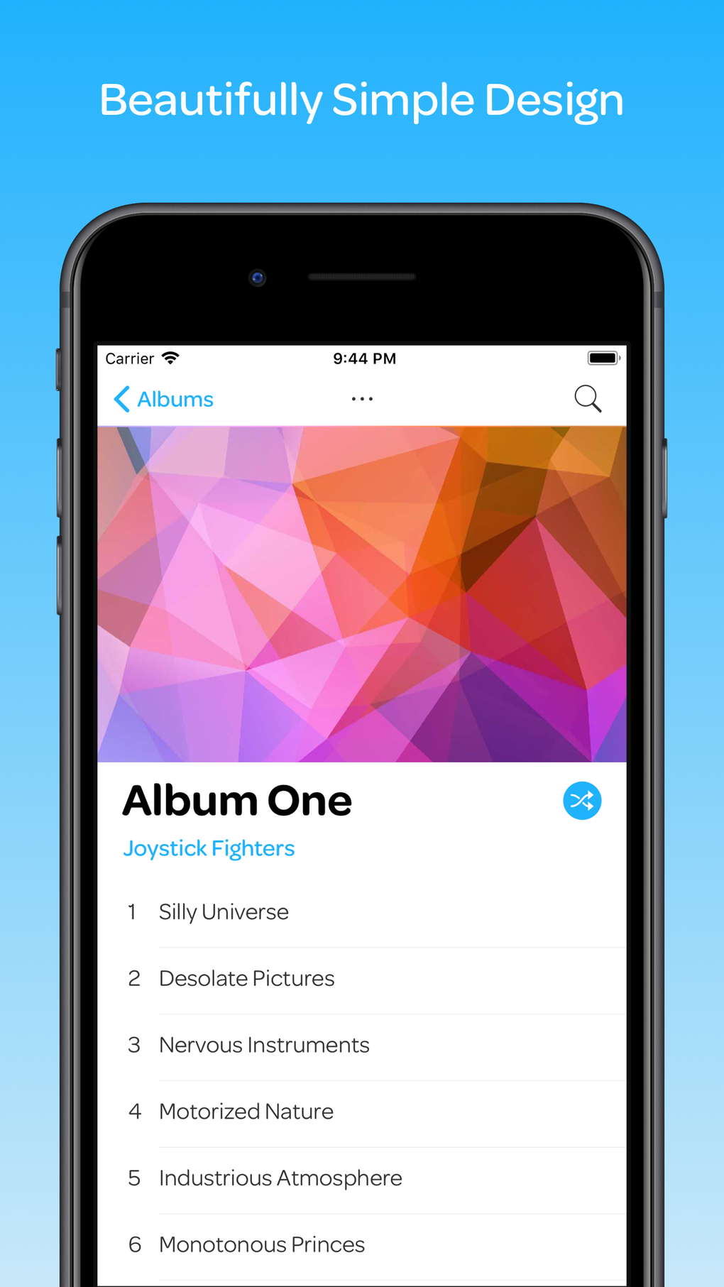 iPhone için Glider Music Player - İndir
