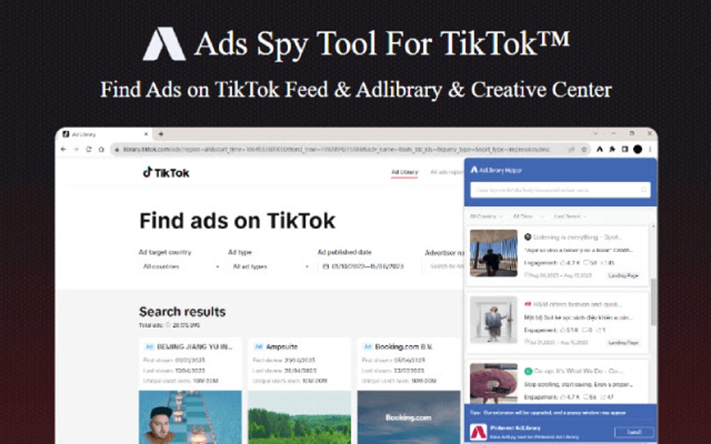 Ad Library - Ads Spy Tool For TikTok™ para Google Chrome - Extensión ...