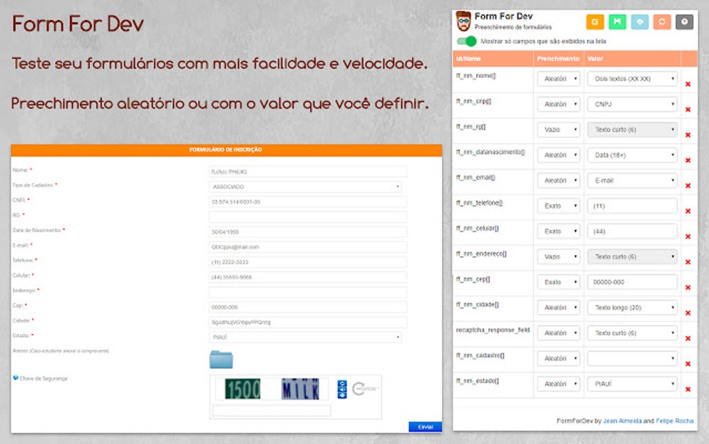 Form For Dev para Google Chrome - Extensión Descargar