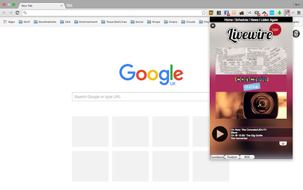 Livewire 1350 Miniplayer for Google Chrome - Extension Download