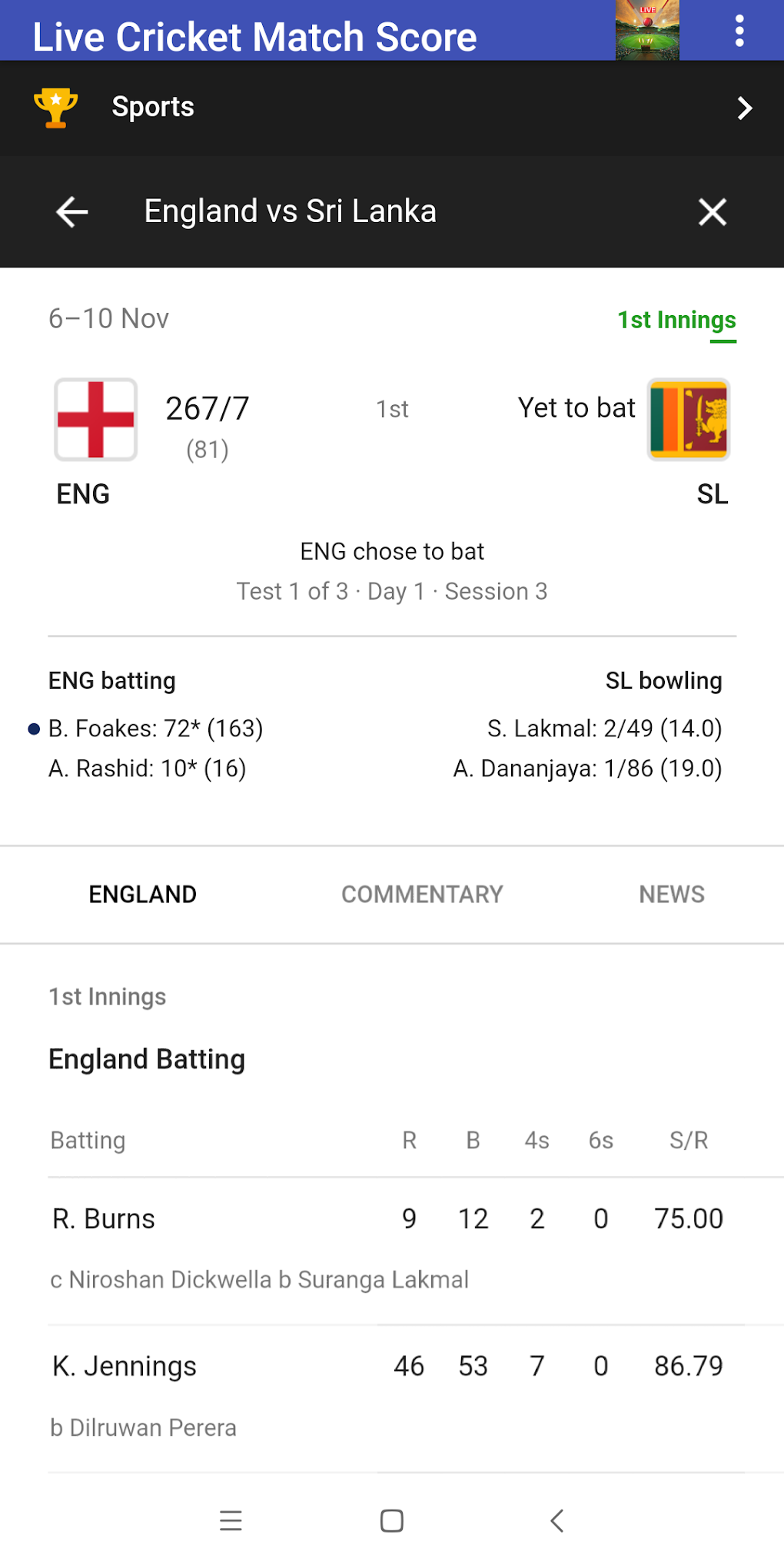 Live Cricket Match Scores APK for Android - Download