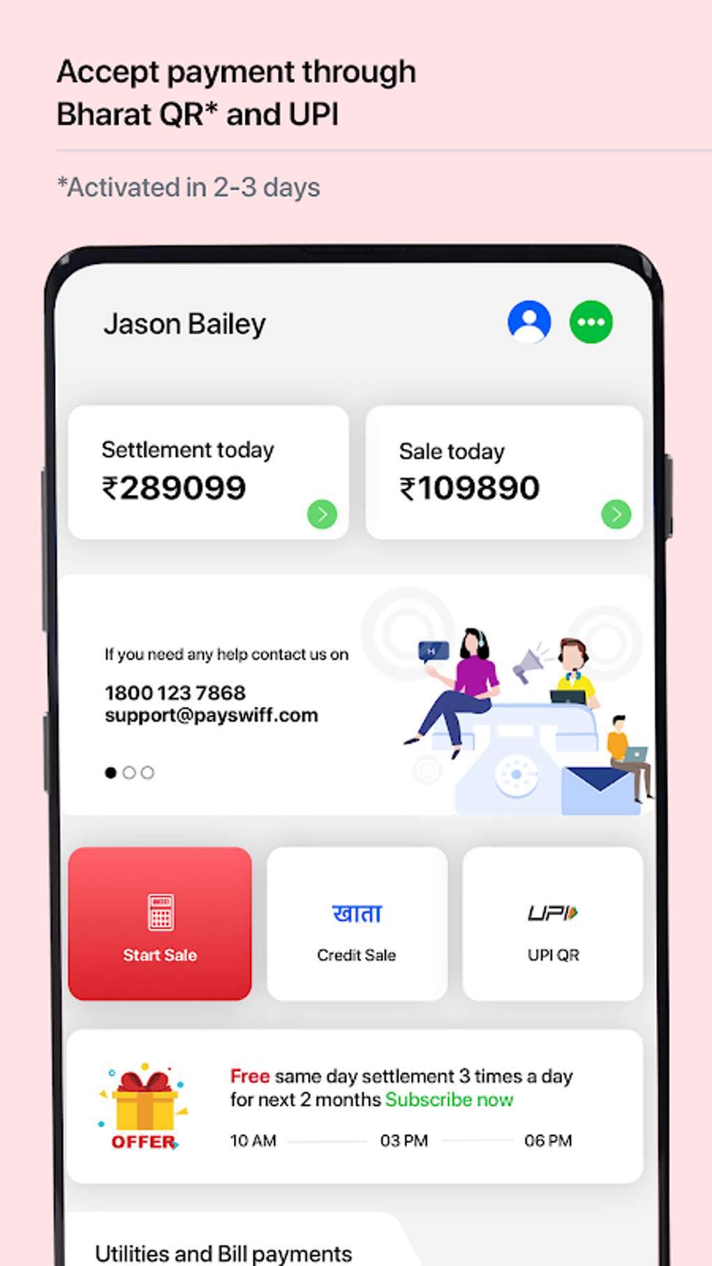 Payswiff SET: Accept Payment QR, UPI, POS, PG, SMS APK for Android ...