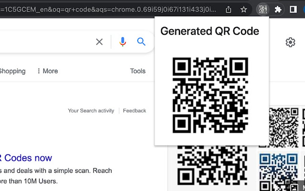 QR Generator for Google Chrome - Extension Download