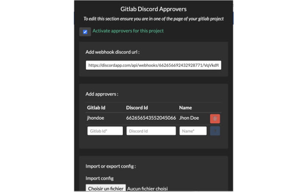Gitlab Discord Approvers Google Chrome 용 - 확장 프로그램 다운로드