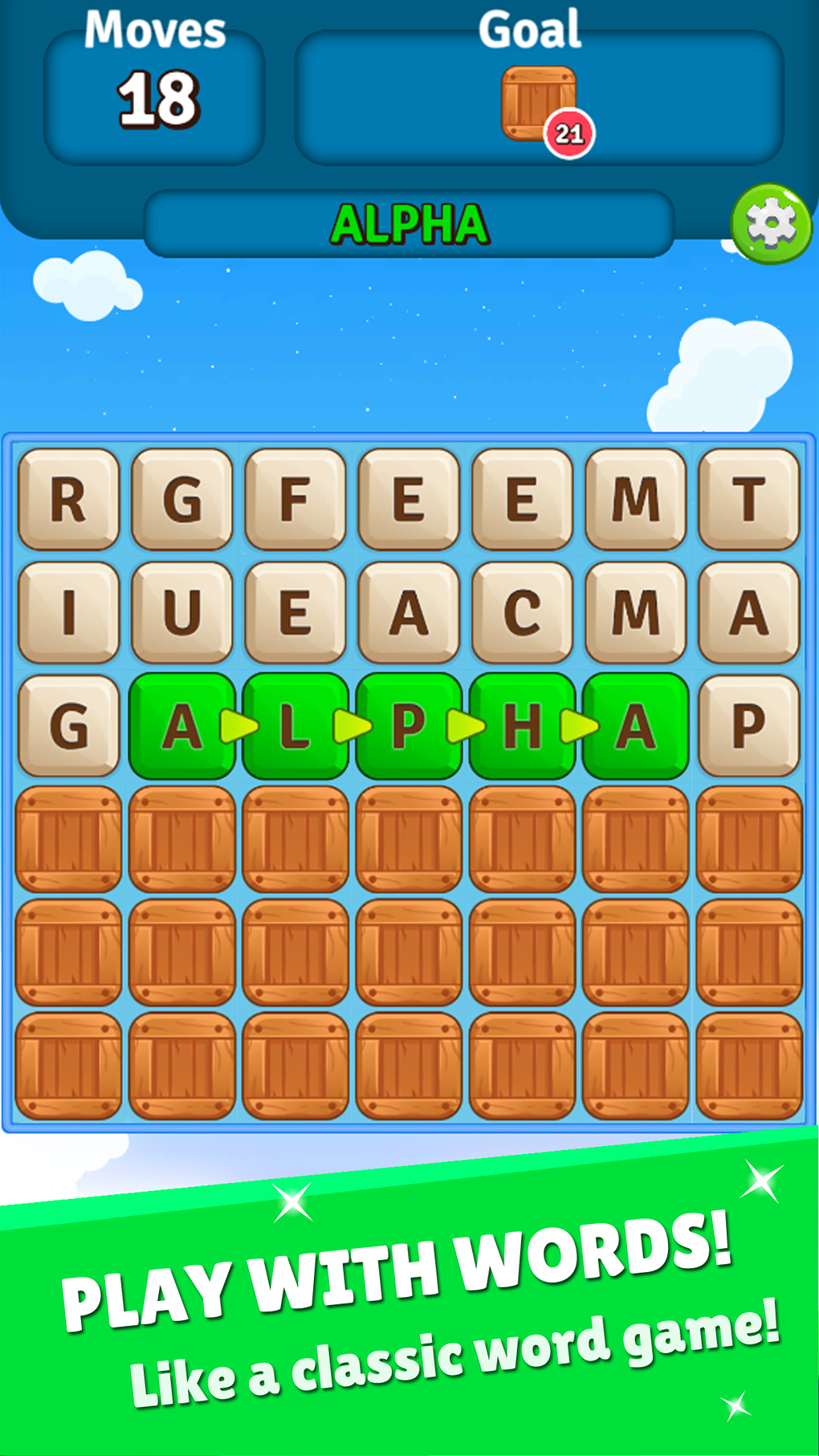 Alpha betty Scape - Word Game for iPhone - 無料・ダウンロード