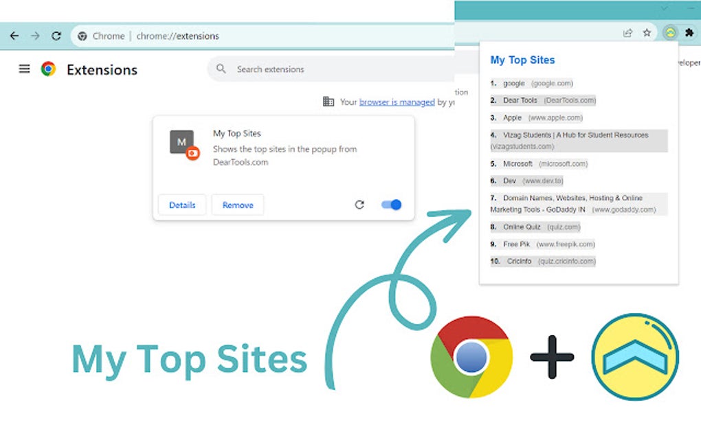 My Top Sites Google Chrome için - Eklenti İndir