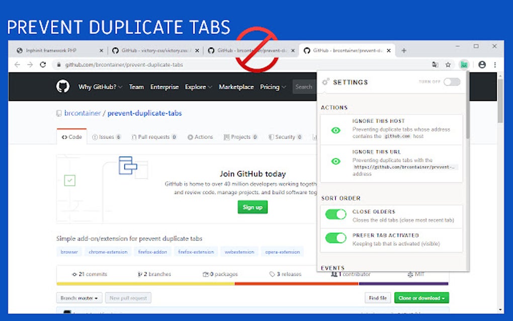 Prevent Duplicate Tabs Untuk Chrome Unduh