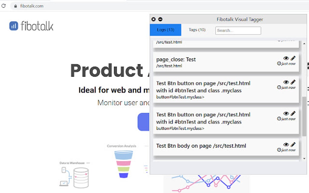 Fibotalk visual tag manager for Google Chrome - Extension Download
