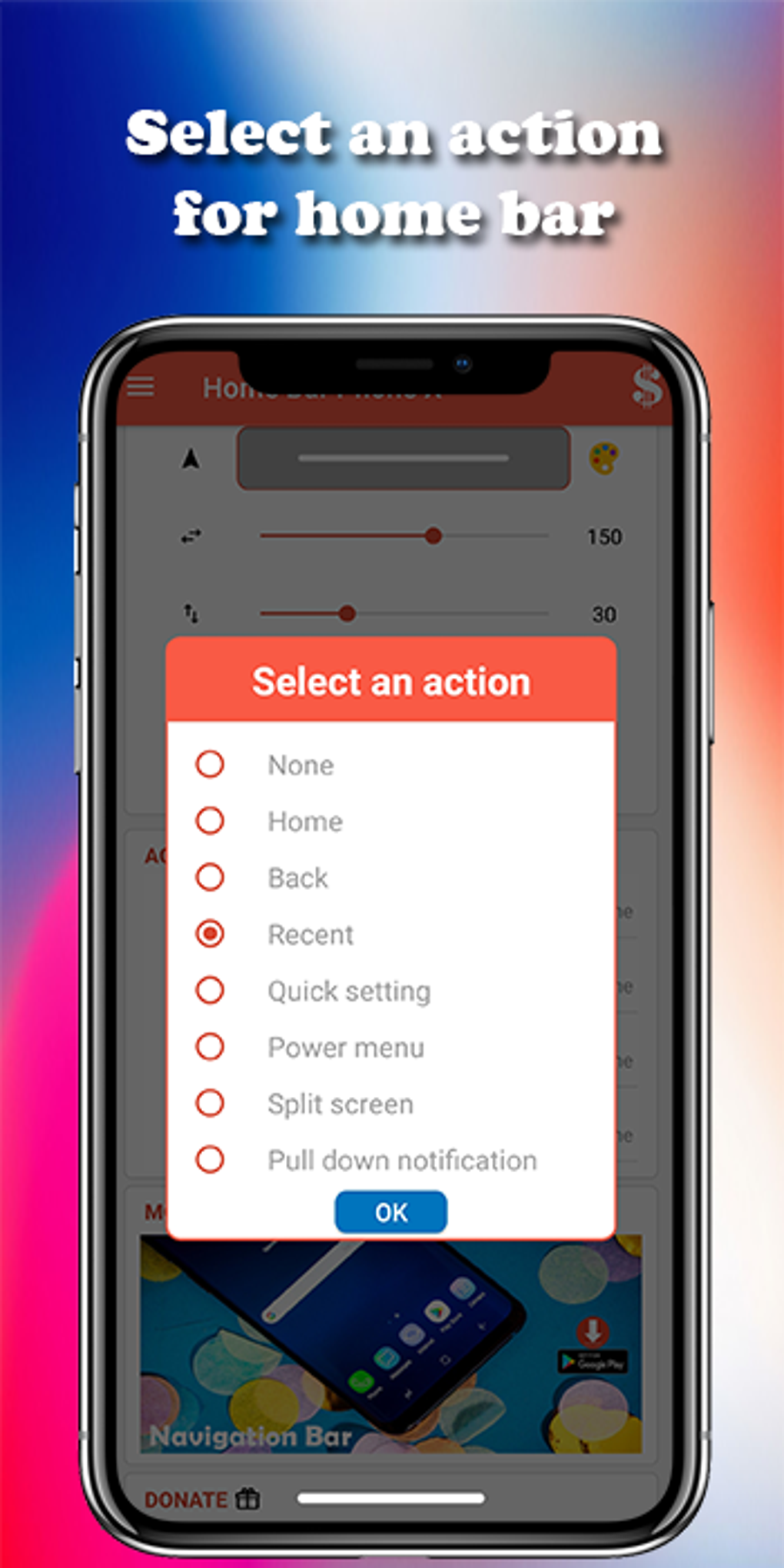Home Bar Phone X for Android - Download