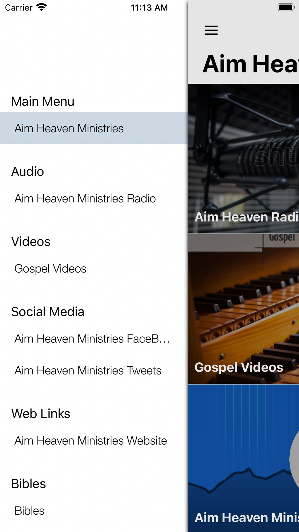 Aim Heaven Ministries for iPhone - Download