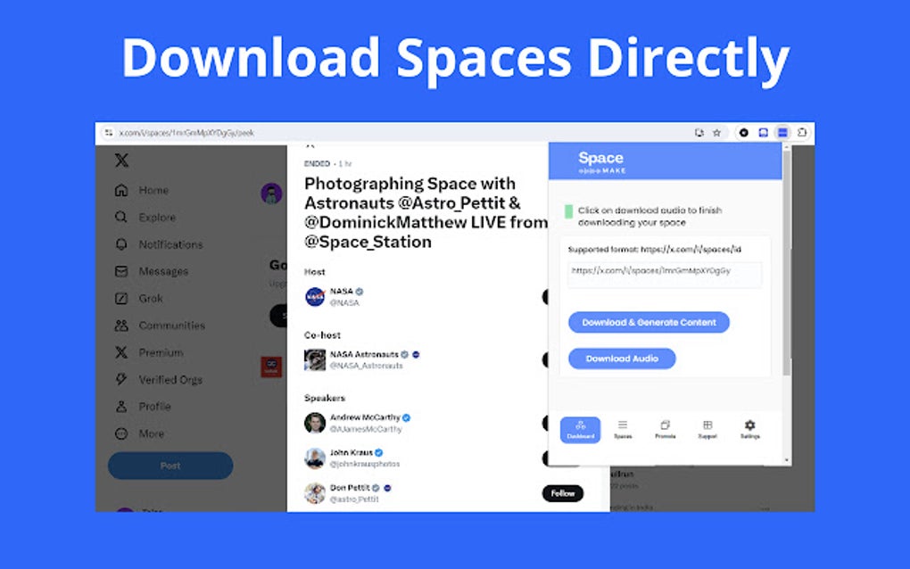 Space Make for Google Chrome - Extension Download
