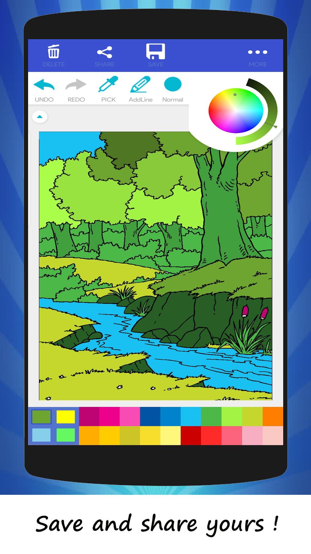 ColorPic: Nature Coloring Book для Android — Скачать