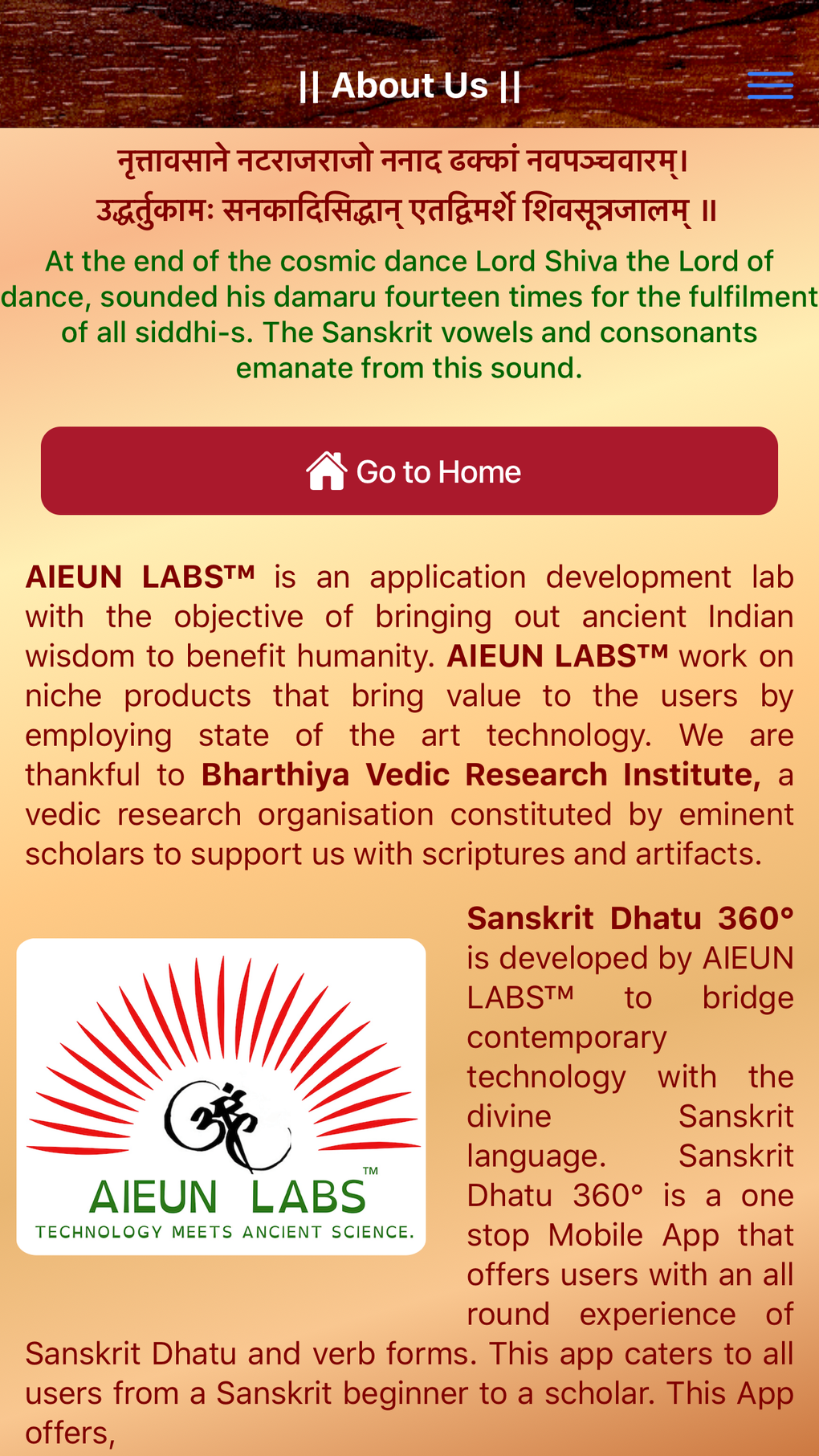 Sanskrit Dhatu 360 for iPhone - Download