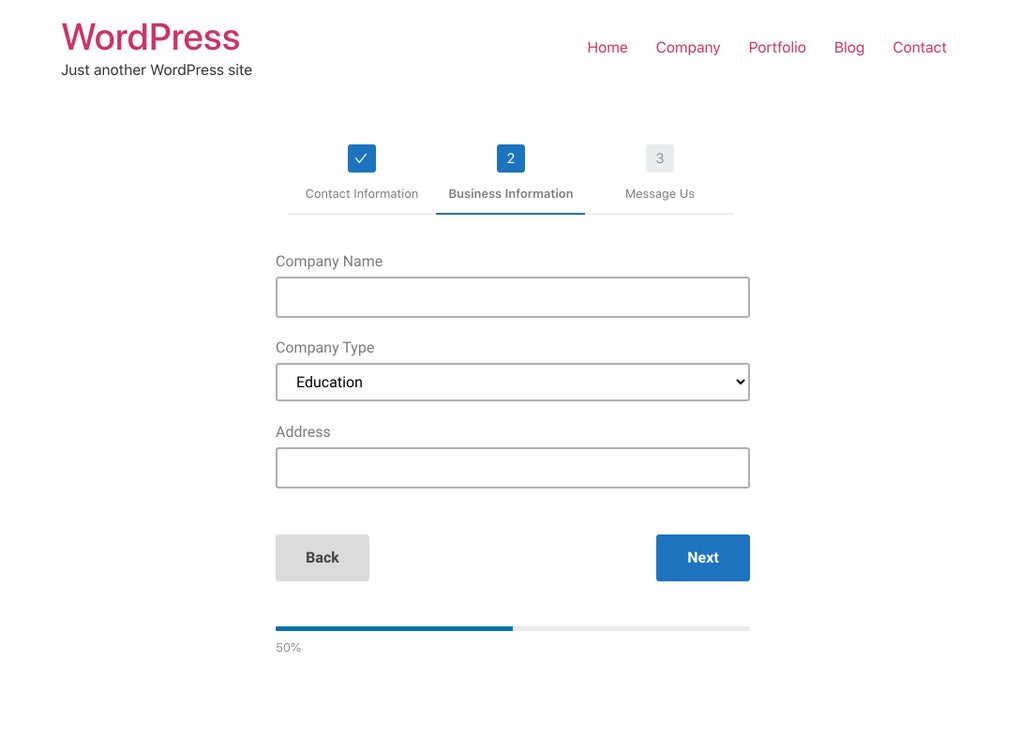 WordPress 용 Multi Step for Contact Form 7 - 다운로드