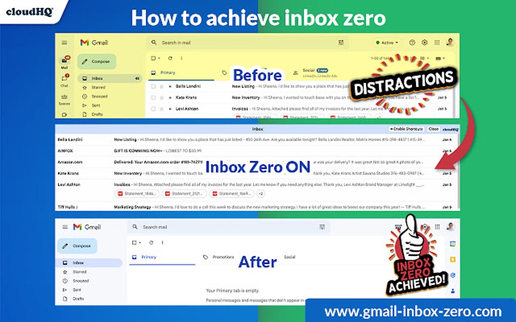 Gmail Inbox Zero by cloudHQ for Google Chrome - Extension Download