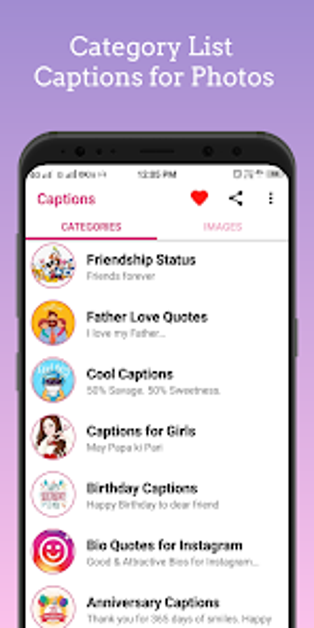 Captions For Instagram Photos Para Android Descargar