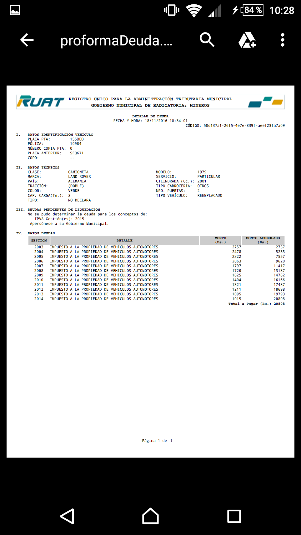 RUAT para Android - Descargar