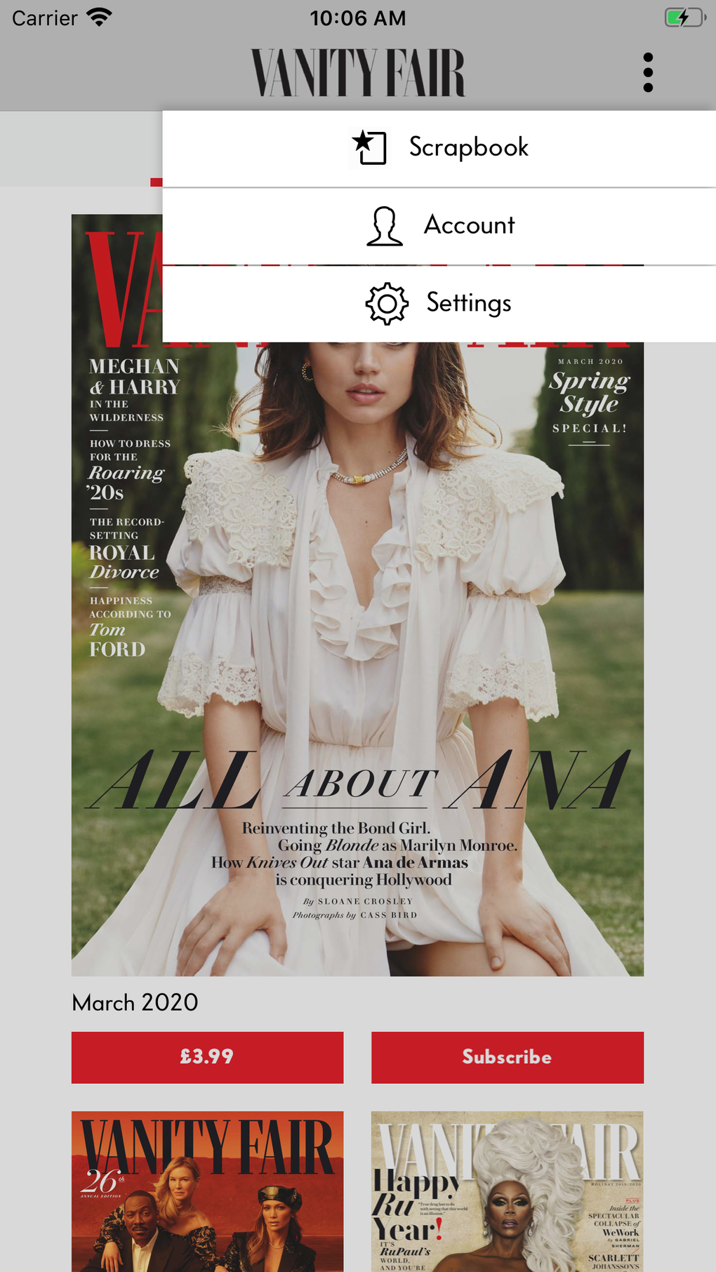 Vanity Fair Magazine for iPhone - Download