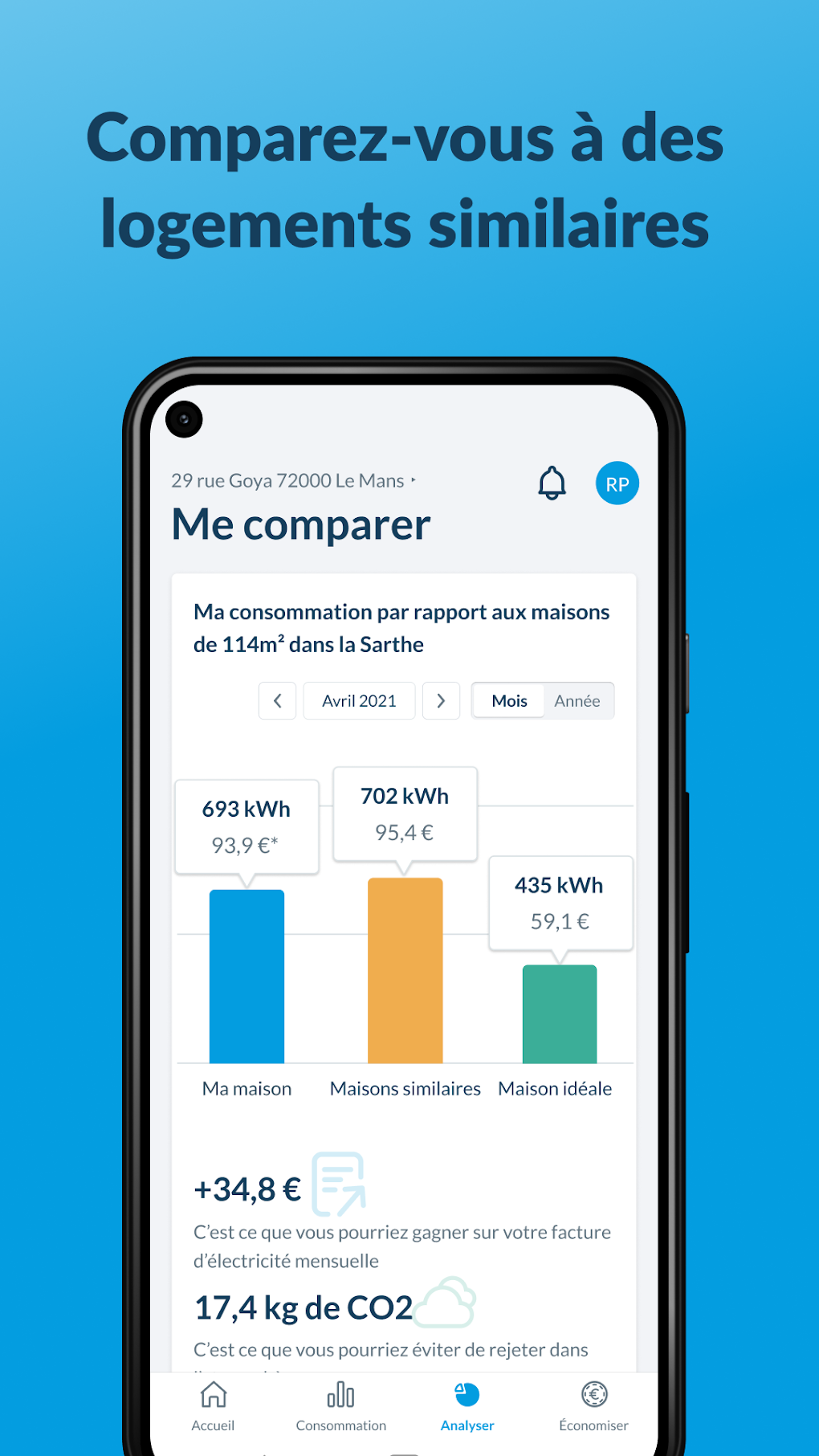 Hello Watt Suivi Conso Énergie pour Android - Télécharger