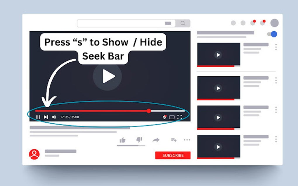YouTube Title and SeekBar Hider Google Chrome 용 - 확장 프로그램 다운로드